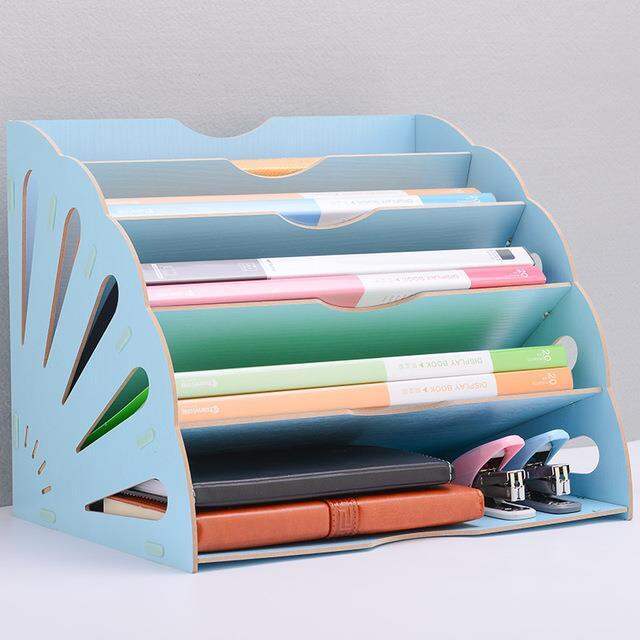 Desk fan receive folder box of multilayer desktop file aircraft ...