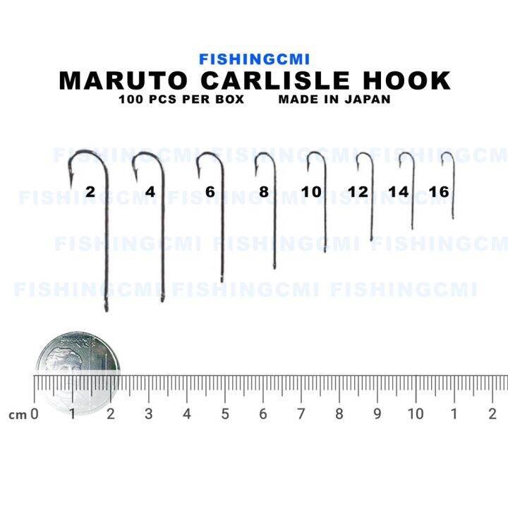 MARUTO CARLISLE HOOKS 100PCS japan 3300 box fishingcmi quality fishing tackle | Lazada PH