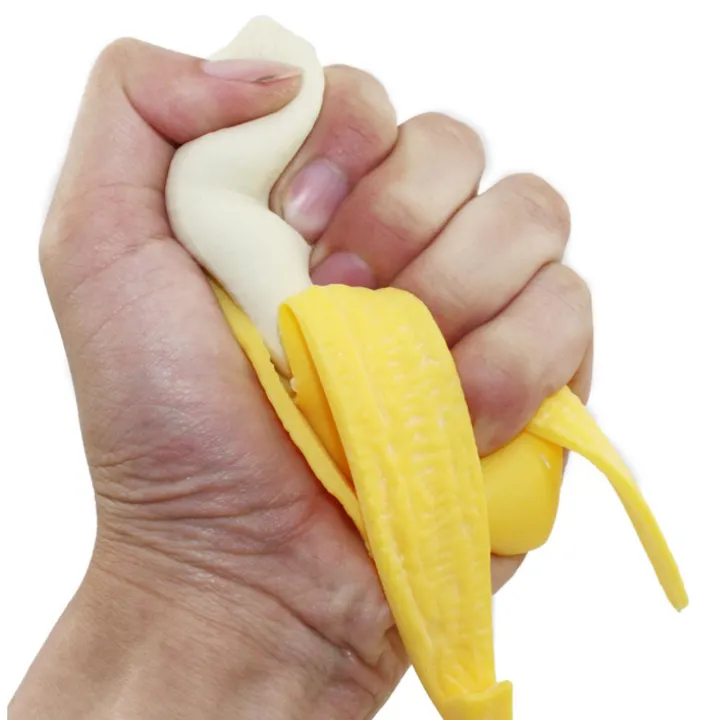Creative Squeezed กล้วยความเครียดบรรเทา Fidget ของเล่น Squeezed Peeling ...