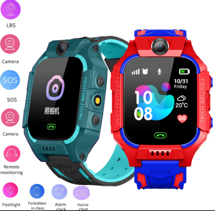 Kids Smart Watch For Children With SIM Card Slot GPS Tracker Anti-lost ...