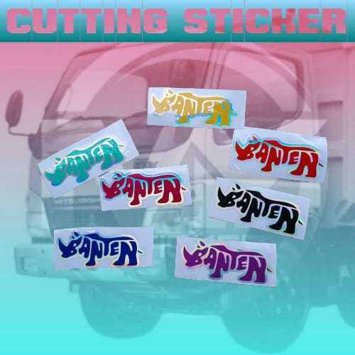 CUTTING STICKER LOGO BADAK BANTEN , STIKER VARIASI MOTOR KACA MOBIL ...