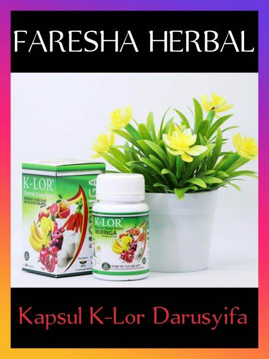 Kapsul K-LOR Ekstrak Daun Kelor / Klor / K-lor 60 kps Membantu Menigkatkan VITAMIN | Lazada ...