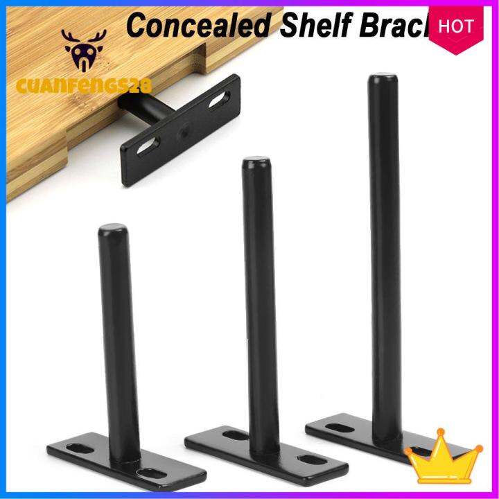 CUANFENGS28 2 Colors T Shape Floating Hidden 3 sizes Shelf Bracket ...