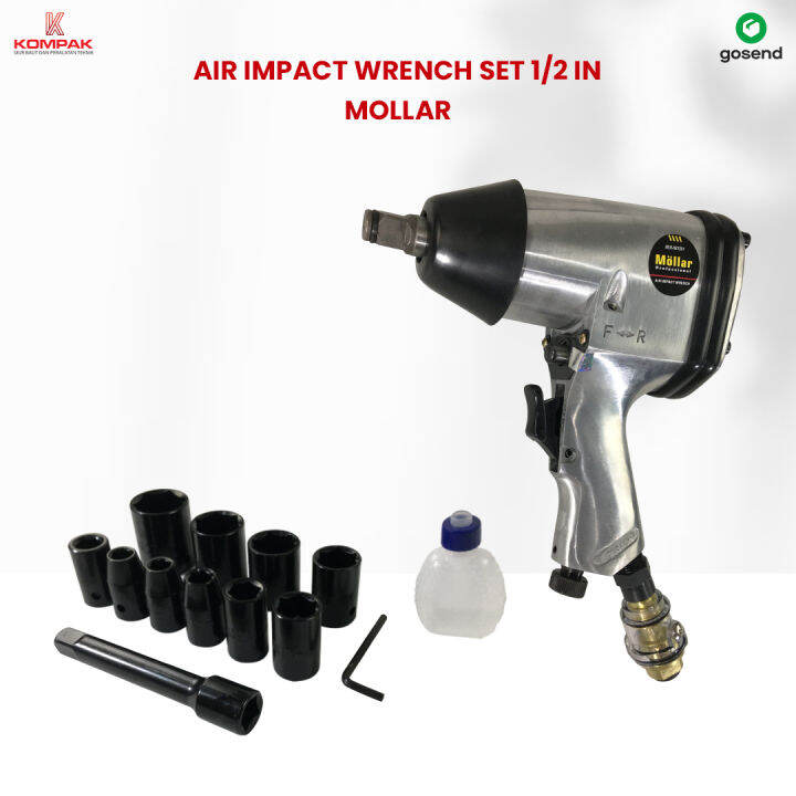 MOLLAR AIR IMPACT WRENCH SET ALAT MESIN BUKA BAUT SOK KOMPRESOR ANGIN | Lazada Indonesia