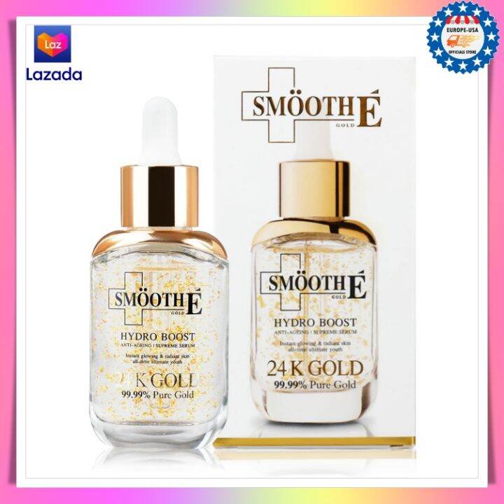 Smooth E 24K Gold Hydroboost Serum 30ml. # เซรั่มบำรุงผิวหน้า & น้ำตบ | Lazada.co.th