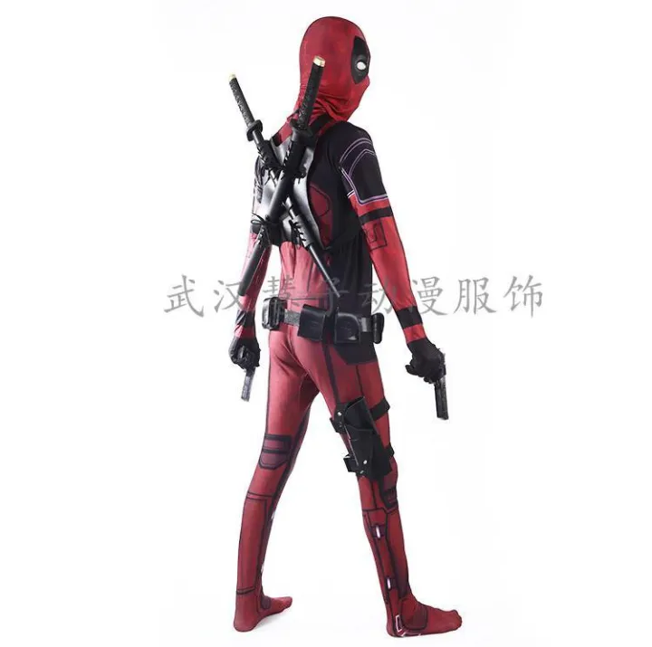 2019 New Deadpool Costume Cosplay Cartoon Costume Halloween Tights Performance Suit Lazada Ph