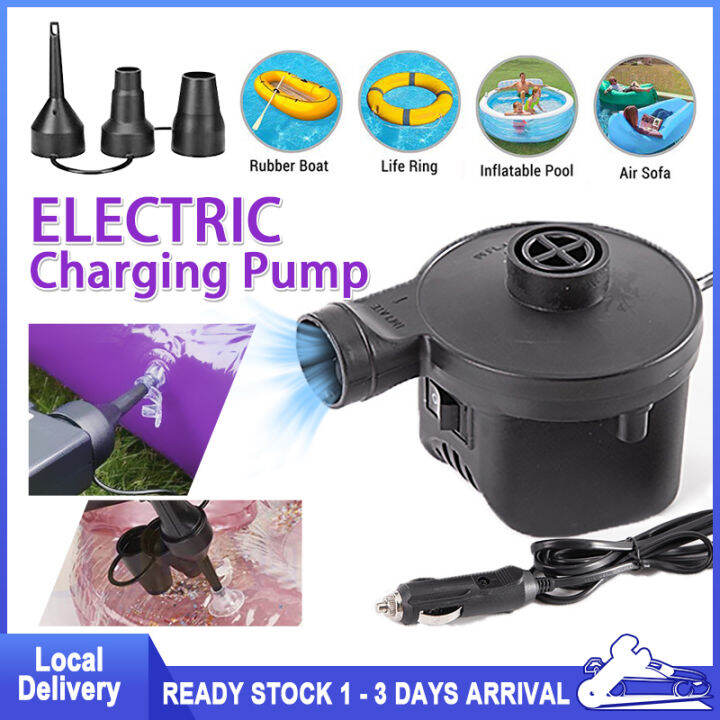 Electric Air Pump Inflatable Car Pump Swimming Pool Bed Ball Float ...