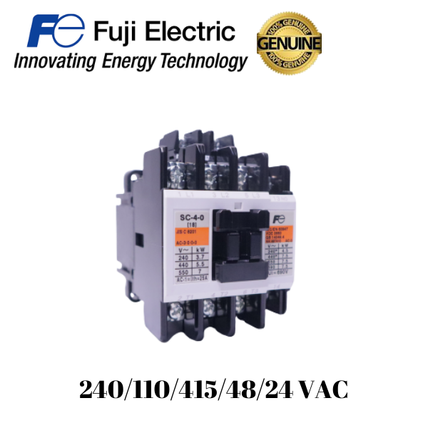 Fuji ( SC-4-0 ) 25A 1a1b AC Magnetic Contactor 3Pole 240/110/415/48/24 VAC | Lazada