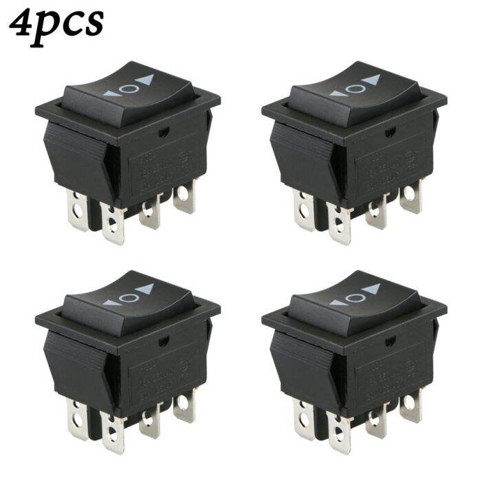 1.26x1.02x1.30in Rocker Switches 12V Black Car Control Momentary On-Off ...