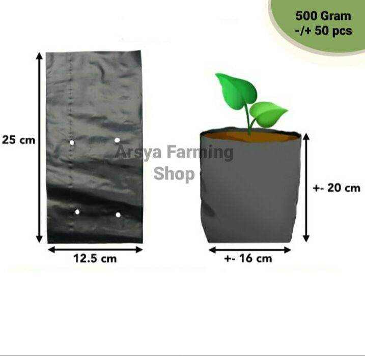 Polibag / Polybag Tanaman 25 X 25 cm 500 Gram ( -/+ 50 Pcs ) | Lazada ...