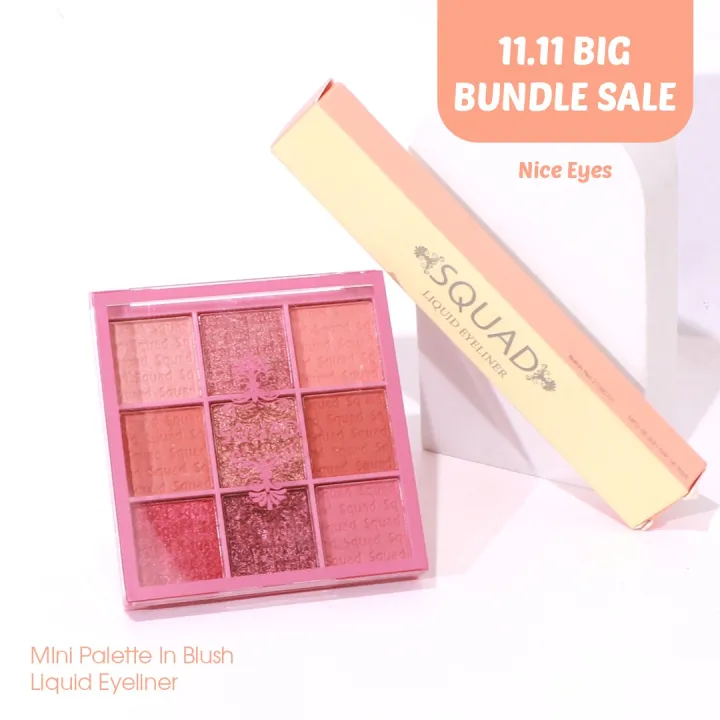 Squad Cosmetics Nice Eyes [Mini Palette & Liquid Eyeliner] | Lazada PH