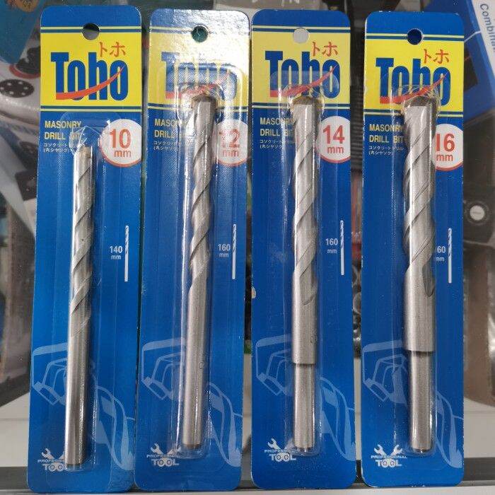 Toho mata bor beton 10 12 14 16 mm mansory drill mata bor tembok | Lazada Indonesia