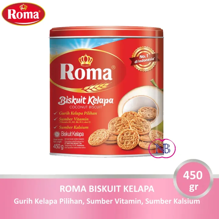 Roma Kelapa Biskuit Kaleng 450Gr Limited | Lazada Indonesia