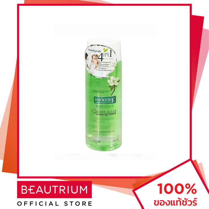 SMOOTH-E Acne Clear Whitening Toner โทนเนอร์ 150ml BEAUTRIUM บิวเทรี่ยม ...