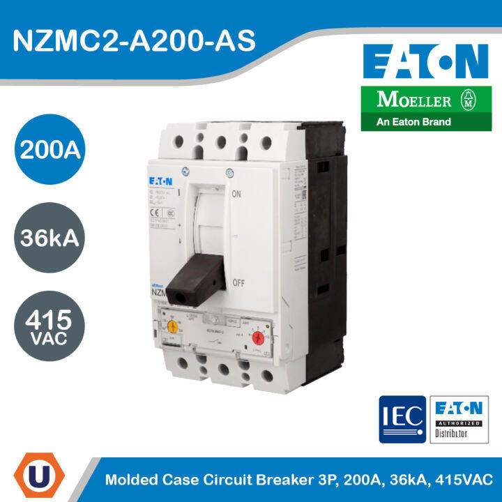 EATON Molded Case Circuit-Breaker (MCCB) 3P, 200A, 36kA ที่ 415VAC รหัส ...