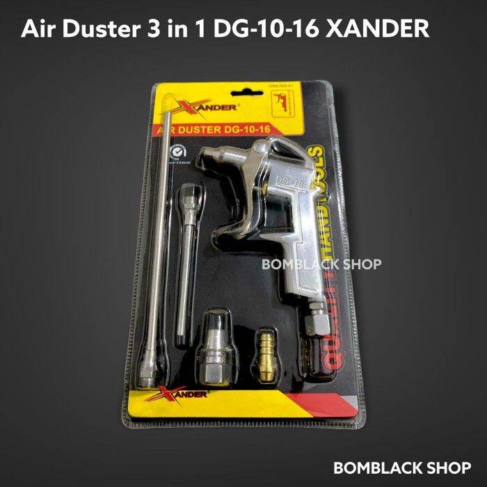XANDER Air Duster 3 in 1 Semprotan Angin Kompresor Coupler Nipple ...