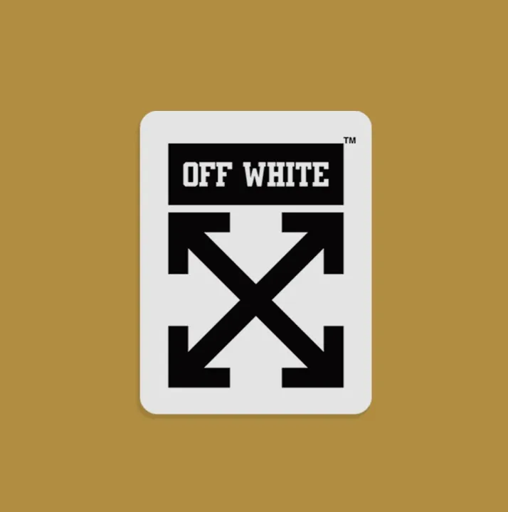 Sticker stiker - Off White - STIKER AESTHETIC LAPTOP HP, Helm, Tambler ...