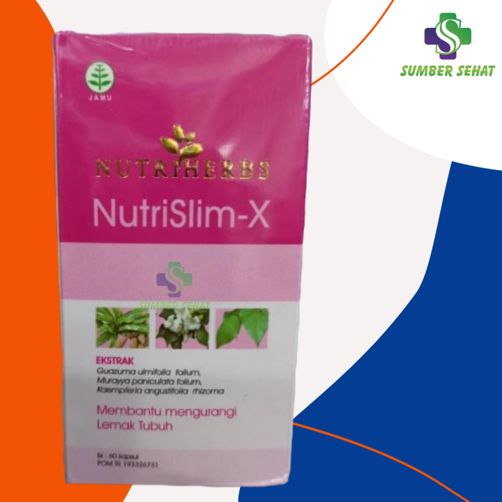 NUTRIHERBS NUTRISLIM-X BOTOL 60 KAPSUL | Lazada Indonesia