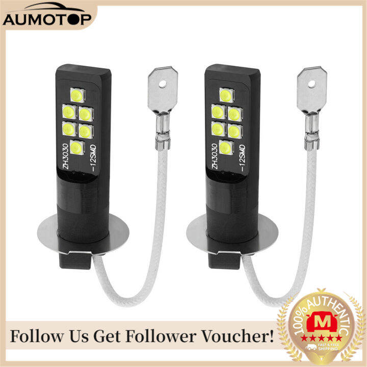 Lampu Kabus Led Kereta 80W Pair Mentol Lampu H3 Mentol Led 6000-6500K ...