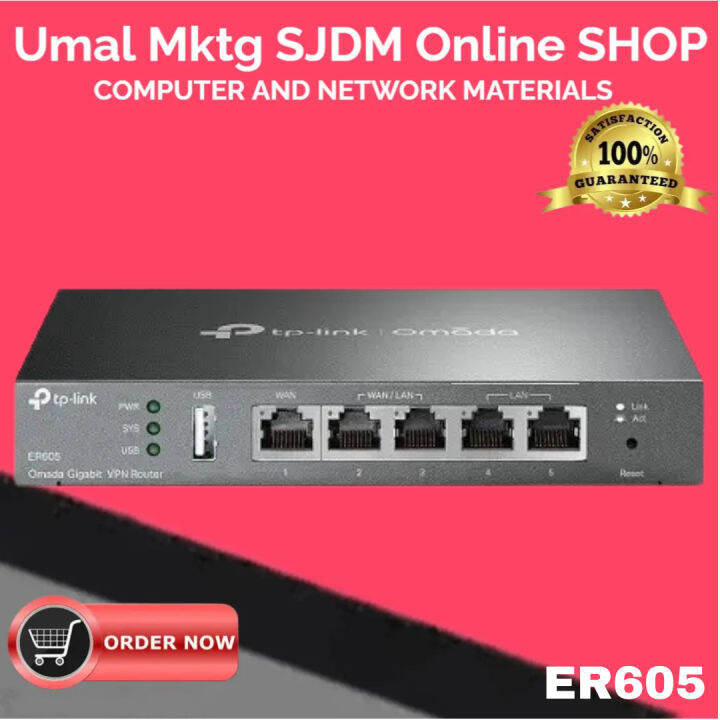 TP-LINK ER605 V2 SafeStream Gigabit Multi-WAN VPN Router | Lazada PH