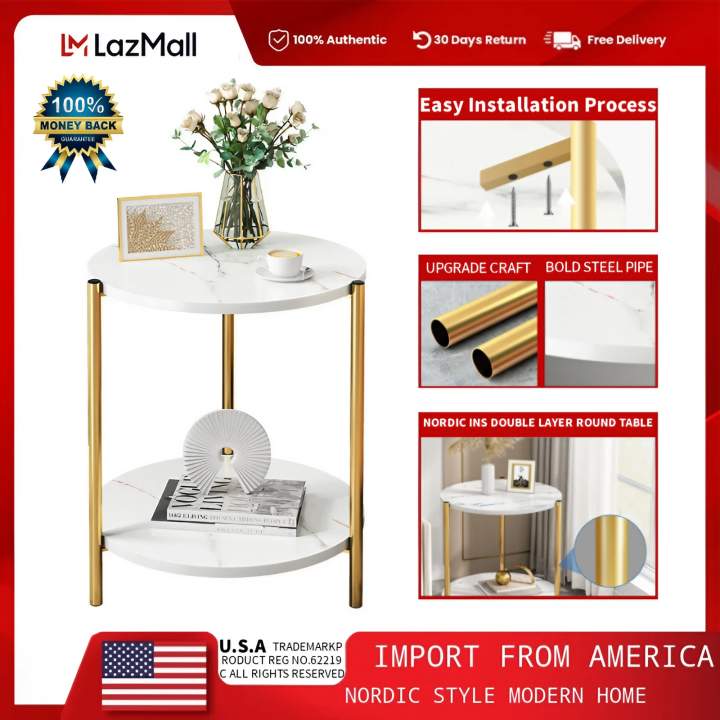 EBM MALL AMERICAN ORIGINAL IMPORTED NORDIC STYLE SMALL ROUND TABLE ...