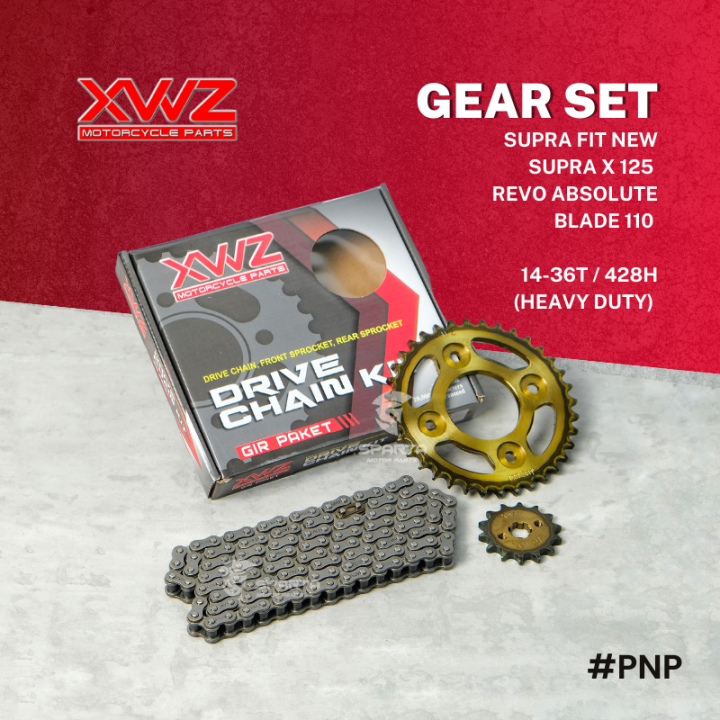 GEAR GIR SET GIR PAKET SUPRA FIT NEW SUPRA X 125 KARISMA BLADE 110 125 ...
