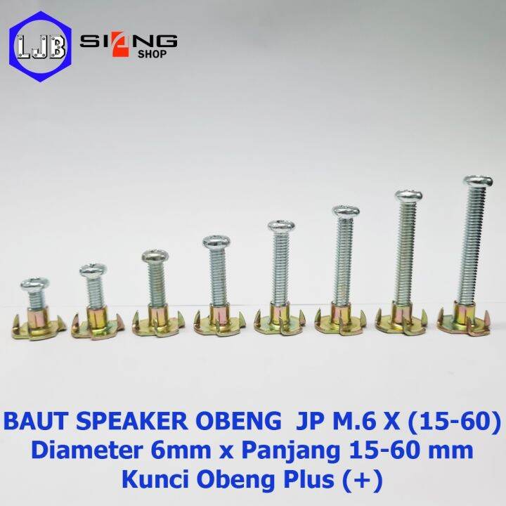 Baut Speaker Cakar JP M6 panjang 15 sd 80mm Mur Cakar | Lazada Indonesia