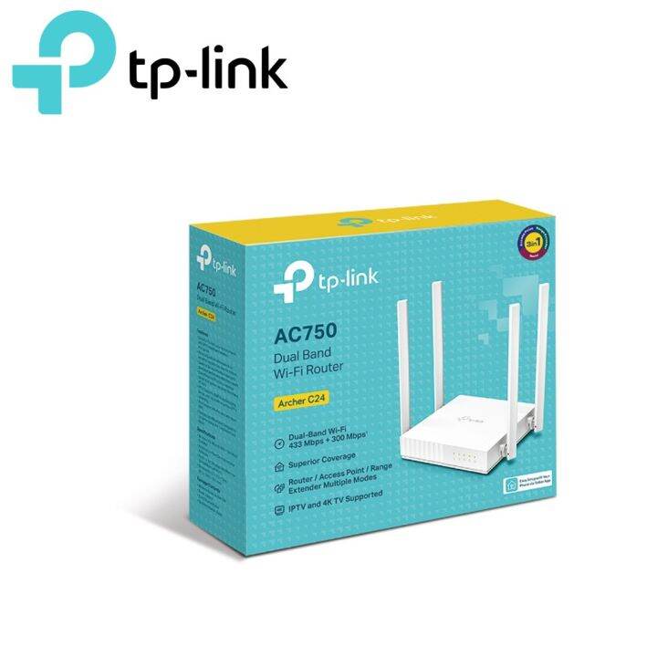 TP-Link Archer C24 Ac750 Dual-Band Wi-Fi Router | Lazada PH