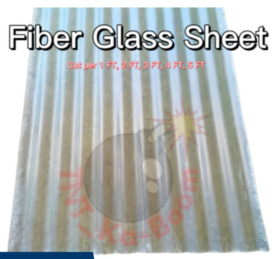 Fiber Glass Sheet Clear 80cm width Sold per 1 foot, 2 feet, 3 feet, 4 ...