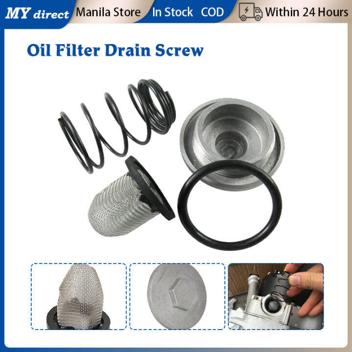 Scooters Oil Drain Plug Cap Moped Oil Filter Drain Screw For GY6 50 80 ...