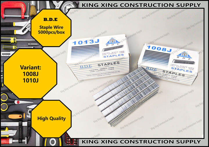 BDE Staple Wire 1008J , 1010J , 1013J 5000pcs/box | Lazada PH