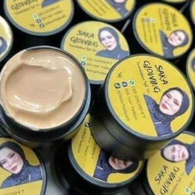 SAKA GLOWING FOUNDATION SPF50+ 5G & KRIM KEMBOJA 5G 100% ORIGINAL BY HQ ...