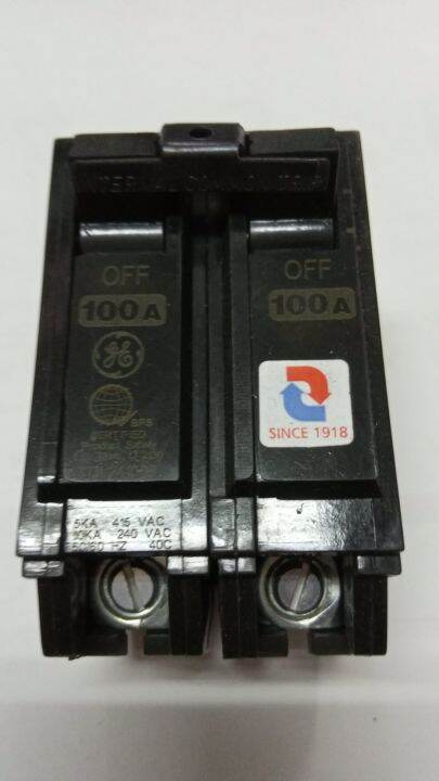 GE Breaker Circuit Breaker ORIGINAL TQL 100 Amperes 2 Pole Plug-In Type | Lazada PH