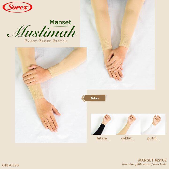 Manset Tangan Polos Lengan Panjang Sorex 102/Handsock wanita & Pria ...