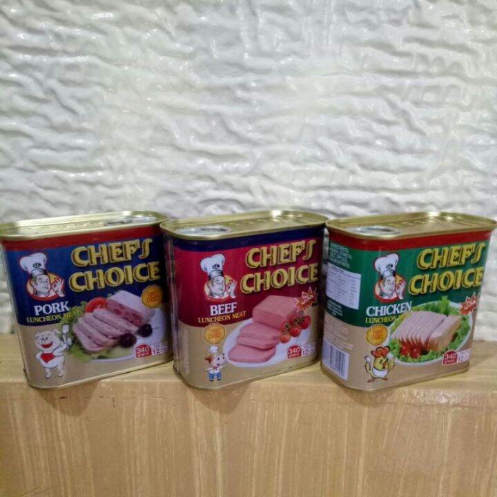 CHEF'S CHOICE Pork Beef Chicken Luncheon Meat | Lazada PH