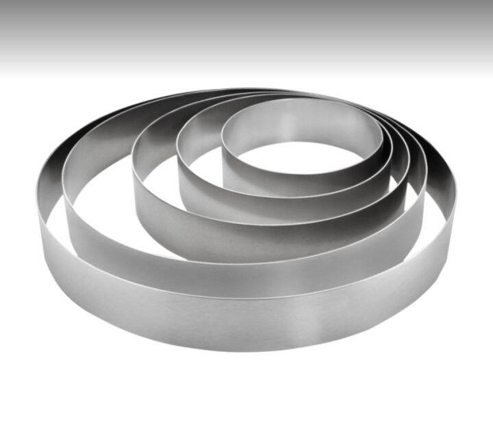 YMS Nonstick Round Cake Metal Pastry Ring Mold 8pcs. | Lazada PH