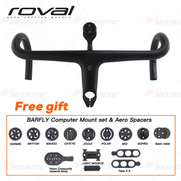 ROVAL Full Carbon Fiber Road Bicycle Integrated Handlebar with Stem ...