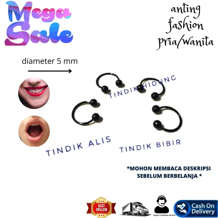 ANTING TINDIK PRIA,ANTING TINDIK WANITA,ANTING TINDIK HURUF U,AWET DAN ...