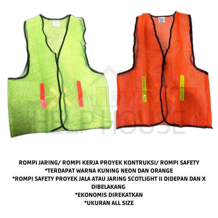 ROMPI JARING / ROMPI KERJA PROYEK KONTRUKSI / ROMPI SAFETY / ROMPI ...