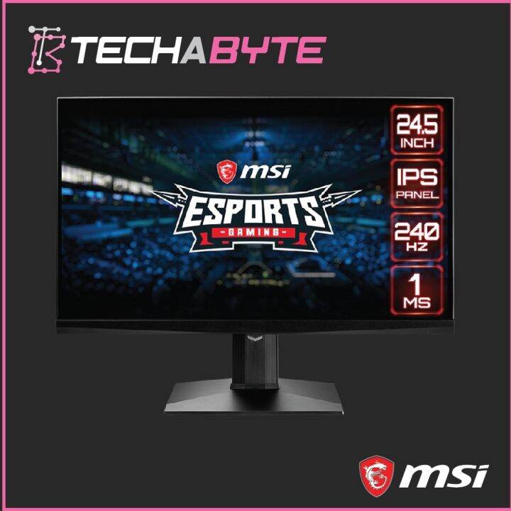 MSI MAG251RX 24.5 FHD Flatscreen Panel 240hz 1ms G-Sync Type C HDR ...