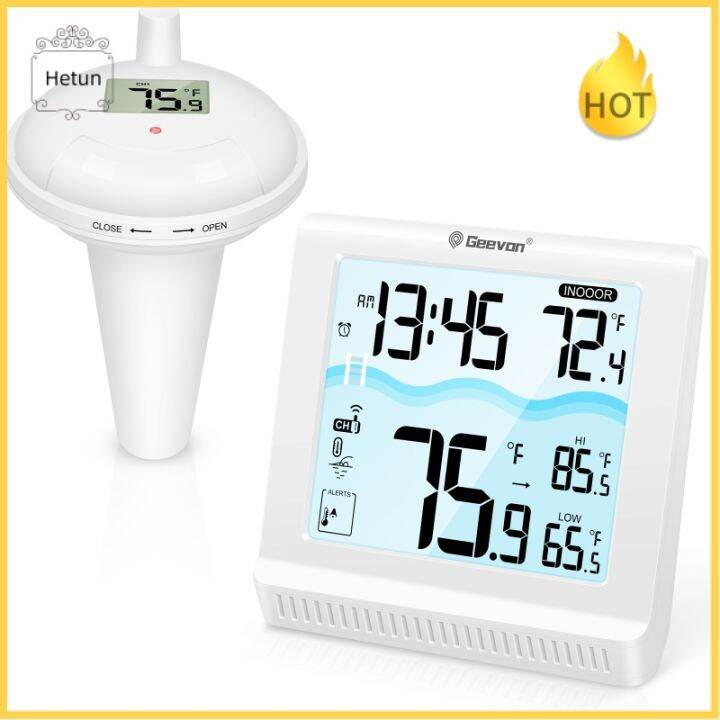 Hetun geevon 4.9 "; wireless floating pool with alarm clock & indoor ...