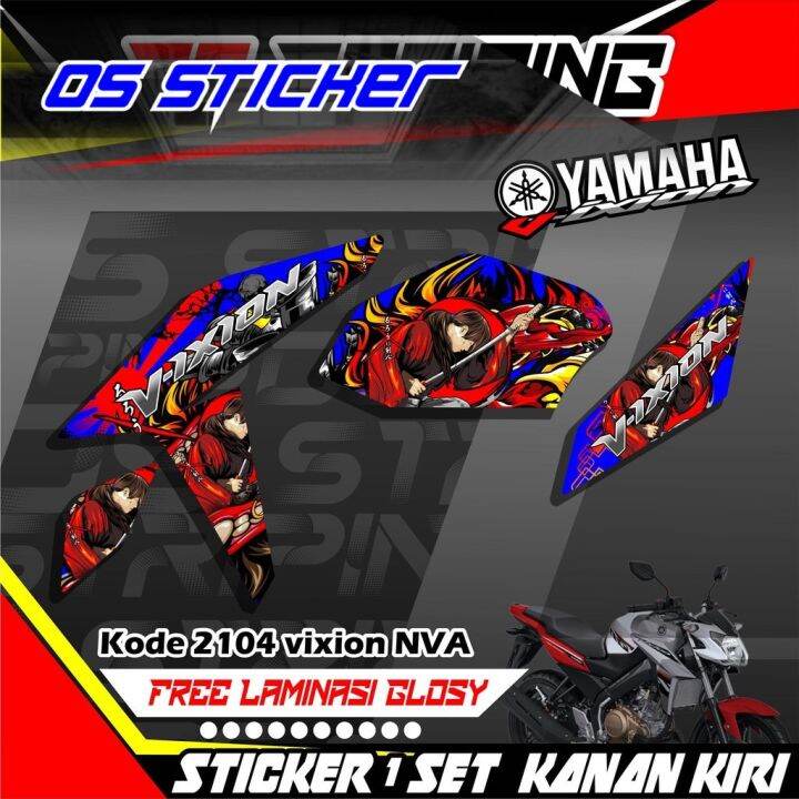2104 Sticker Striping Motor YAMAHA VIXION NVA List Variasi Desain ...
