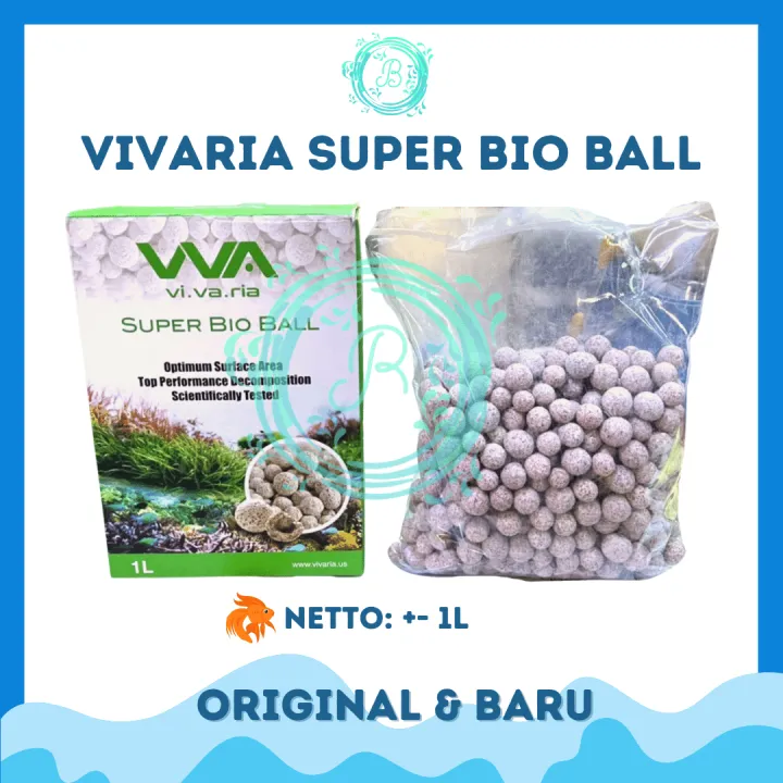 Vivaria Super Bio Ball 1L Media Filter Rumah Bakteri Aquarium Aquascape Vi Va Ria Bioball 1 ...