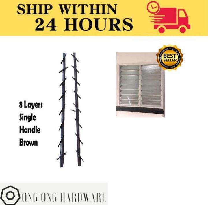 8 Layers Blade Traditional Naco Window Local Louver Naco Single Double ...