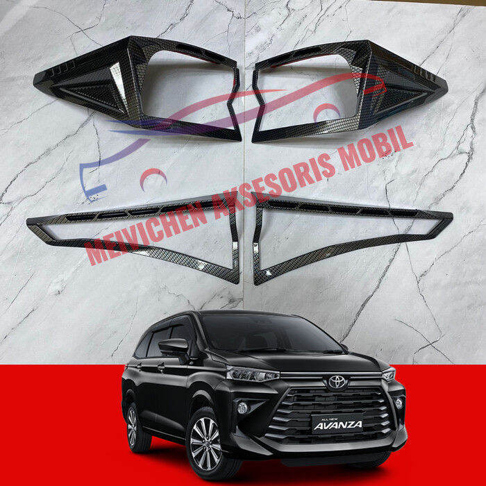 GARNISH BELAKANG MOBIL ALL NEW AVANZA 2021 2022 CARBON | Lazada Indonesia
