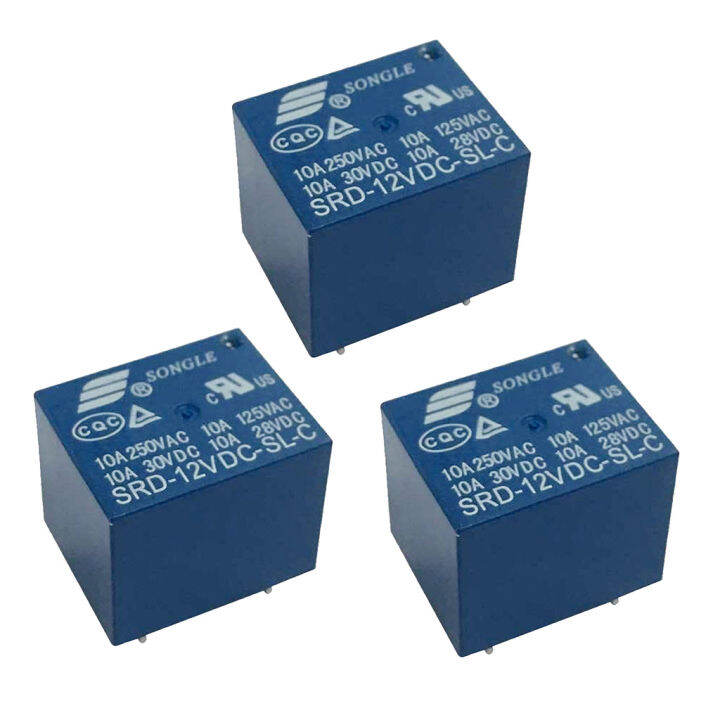 LazaraHome 30 pieces Mini Power Songle Relay 12V 10A SPDT 5 Pin PCB SRD-12VDC-SL-C | Lazada PH