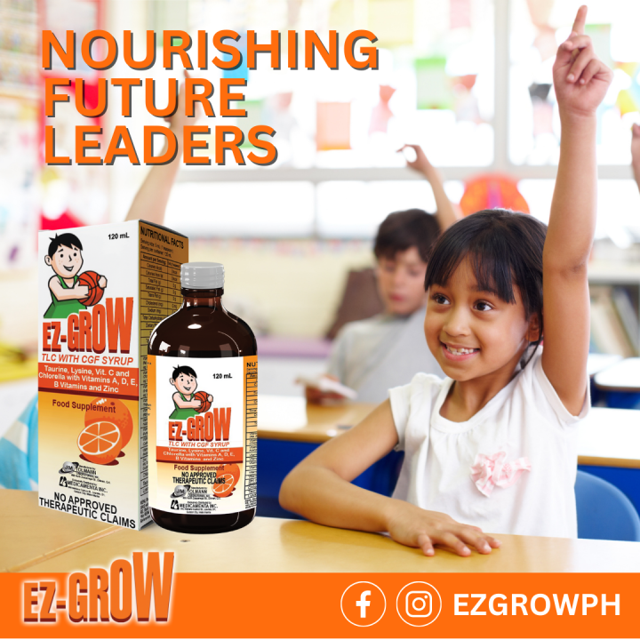 EZ Grow Multivitamin Syrup Fortified with Taurine, Lysine, CGF ...