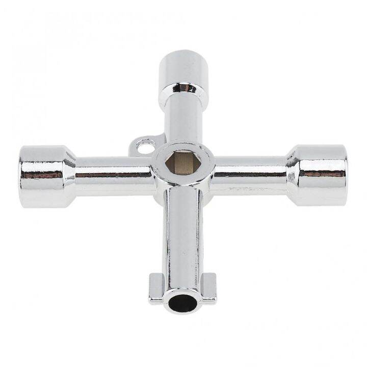 ☢♛ Universal Cross Key 4 In 1 Multi-function Triangle Key Plumber Keys ...