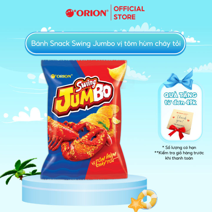 Bánh Snack ORION Swing Jumbo Vị Tôm Hùm Cháy Tỏi 90G | Lazada.vn