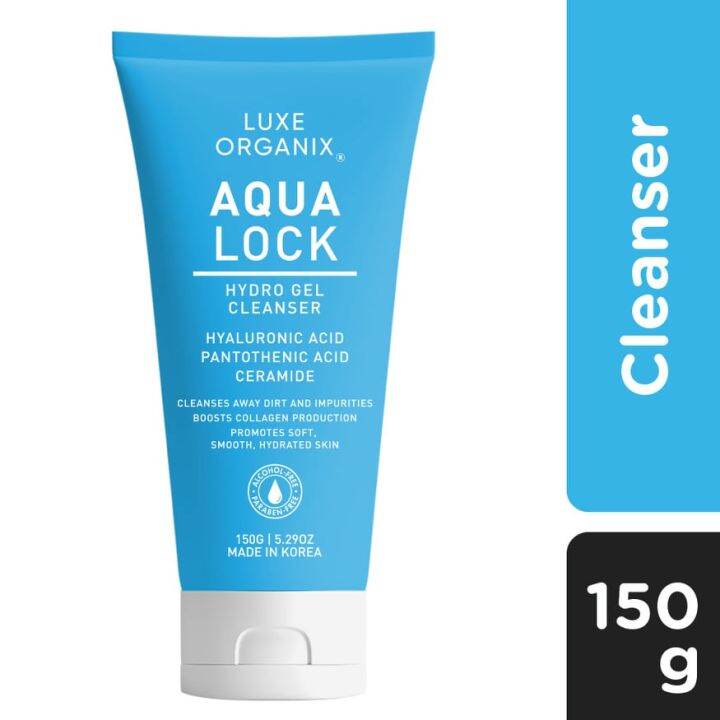 NEW! Luxe Organix Aqua Lock Water Gel Cleanser 150g | Lazada PH